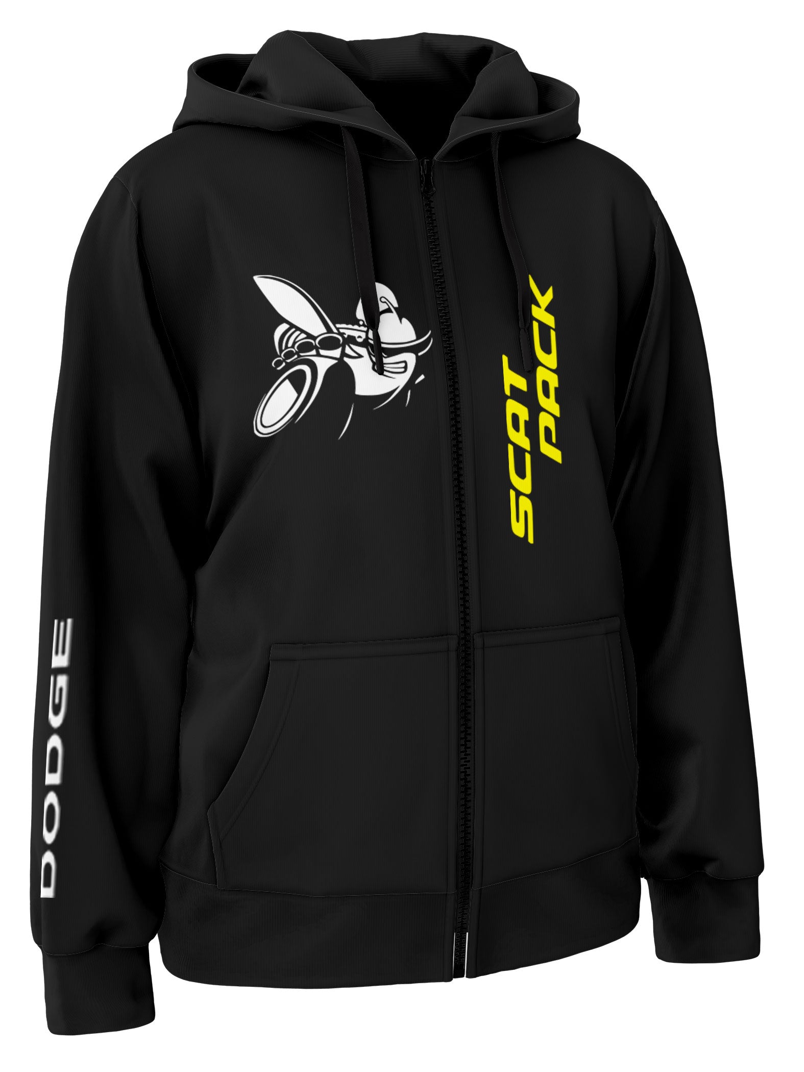 Dodge Scat Pack Zip Hoodie – SRT Muscle Car Apparel, Dodge Merchandise ...